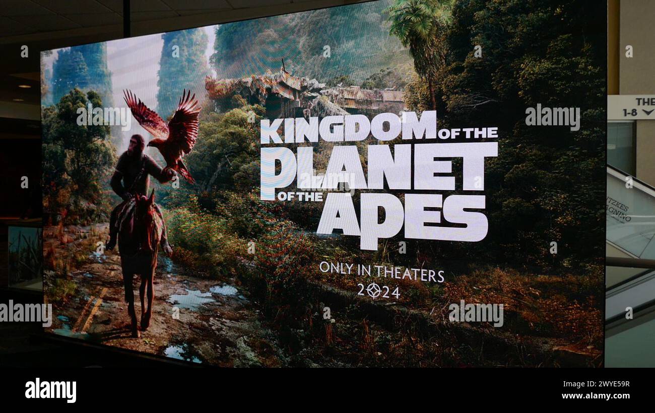 Los Angeles, California, USA 4th April 2024 Kingdom of the Planet of ...