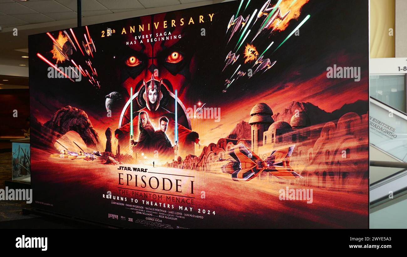 Los Angeles, California, USA 4th April 2024 Star Wars Episode 1 The ...