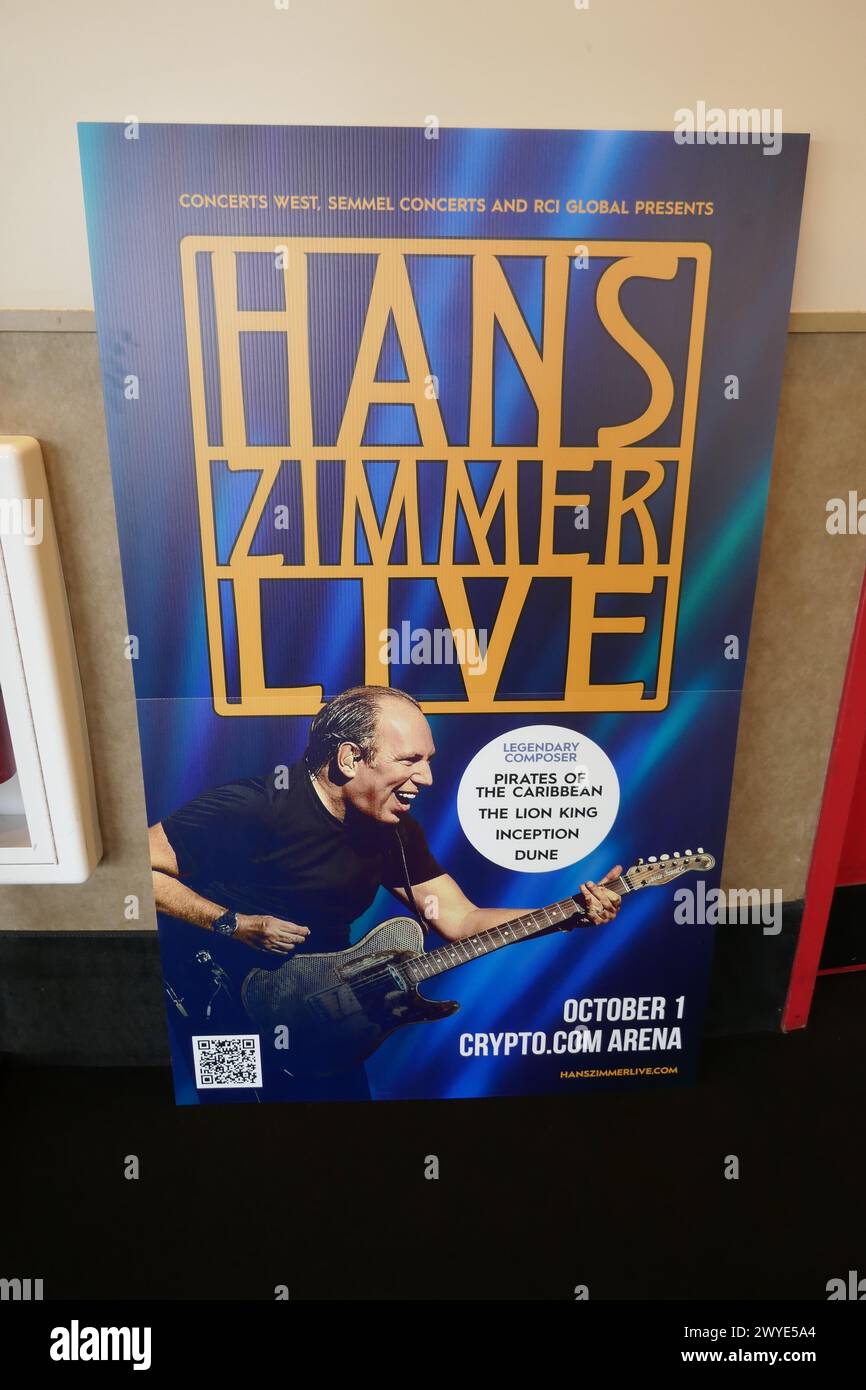Los Angeles, California, USA 4th April 2024 Hans Zimmer Live Billboard ...
