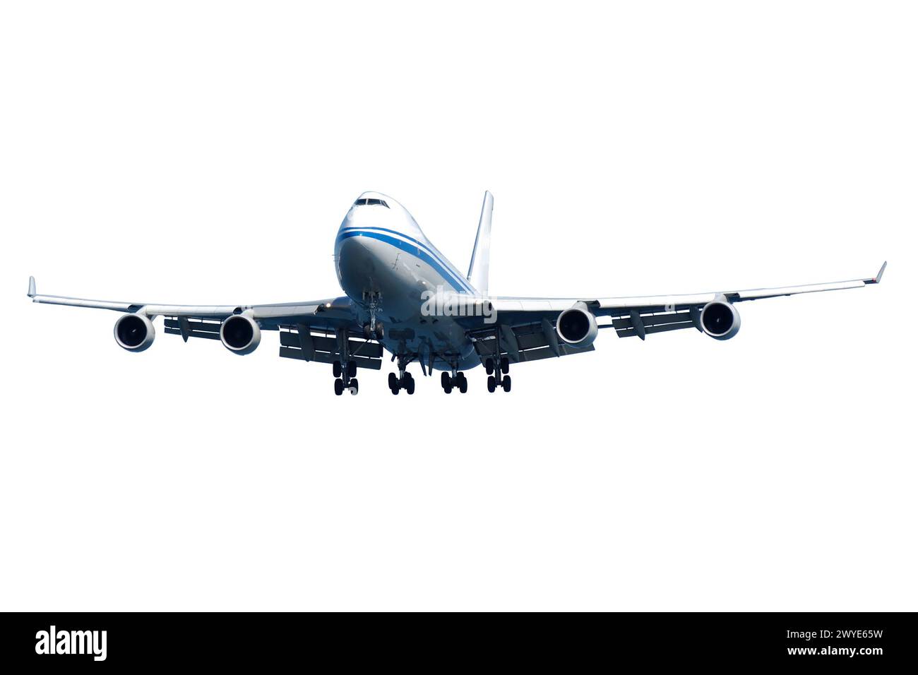Big jumbo plane isolated on a white background Stock Photo - Alamy