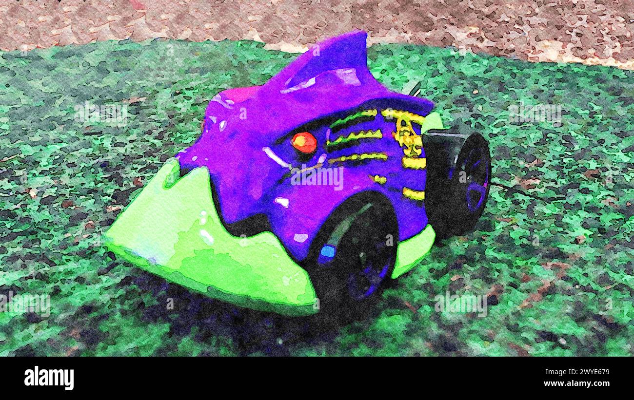 Stockholm, Sweden, April 16,2020. Watercolor representing a piranha ...