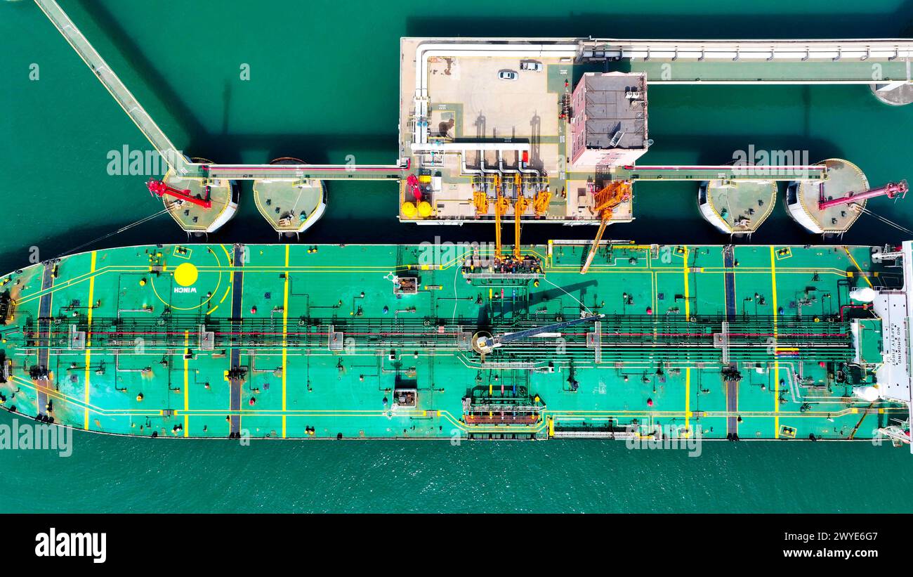 Jinan. 29th Mar, 2024. An aerial drone photo taken on March 29, 2024 ...