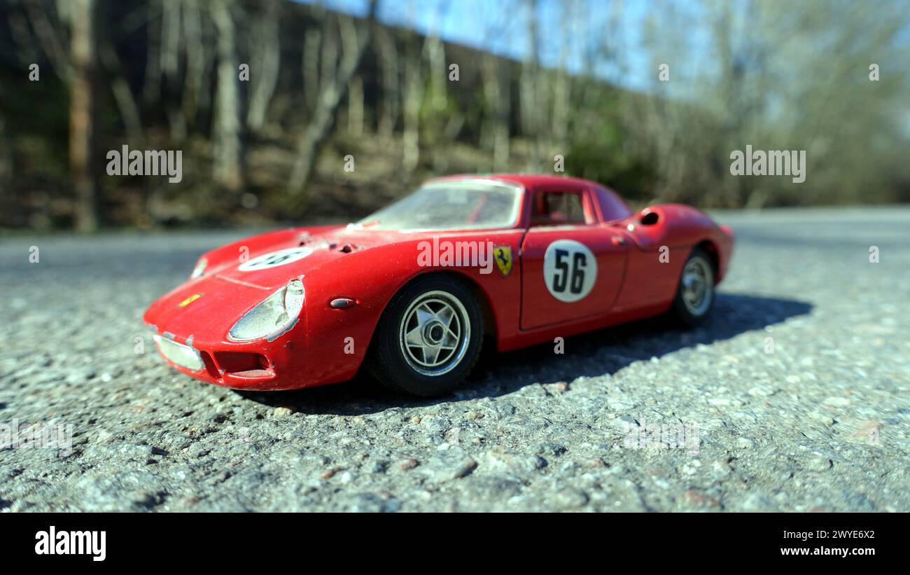 A vintage collectible model of a sports car Stock Photo - Alamy