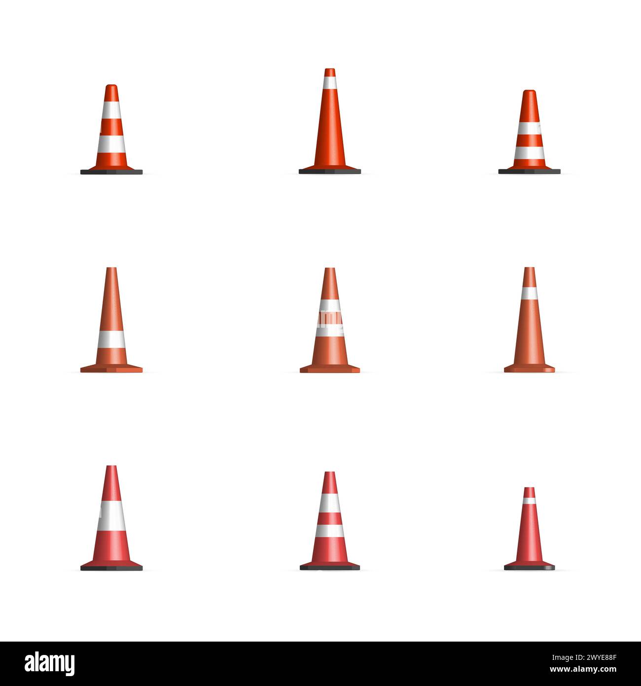 Cone signs hi-res stock photography and images - Alamy