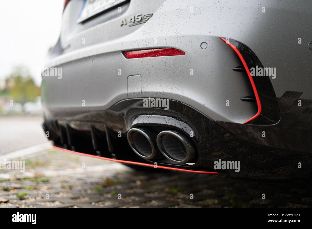 Mercedes-AMG A45s. In this trim, Street Style edition Stock Photo - Alamy