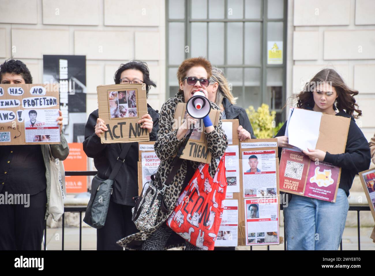 London, England, UK. 5th Apr, 2024. Animal rights activists gathered ...