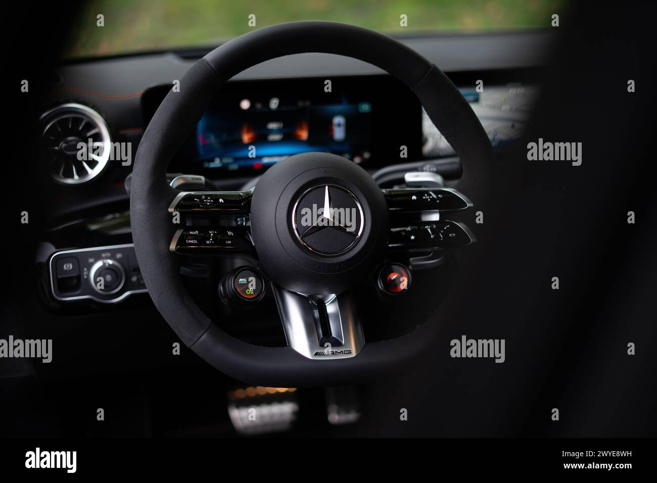 Mercedes-AMG A45s. In this trim, Street Style edition Stock Photo - Alamy