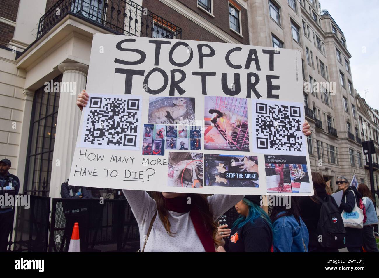 London, England, UK. 5th Apr, 2024. Animal rights activists gathered ...