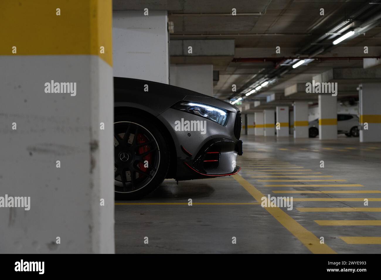 Mercedes-AMG A45s. In this trim, Street Style edition Stock Photo - Alamy