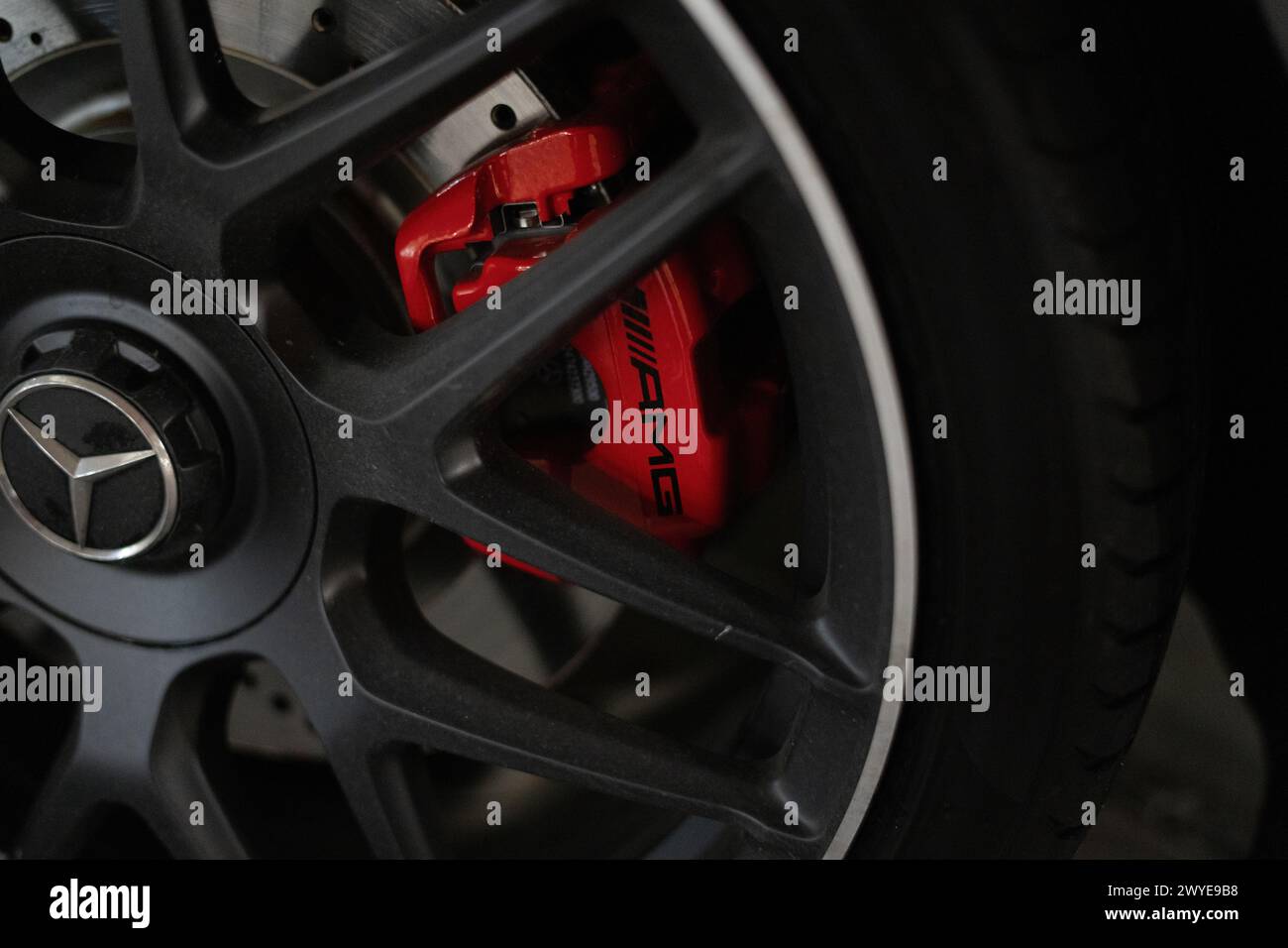 Mercedes-AMG A45s. In this trim, Street Style edition Stock Photo - Alamy