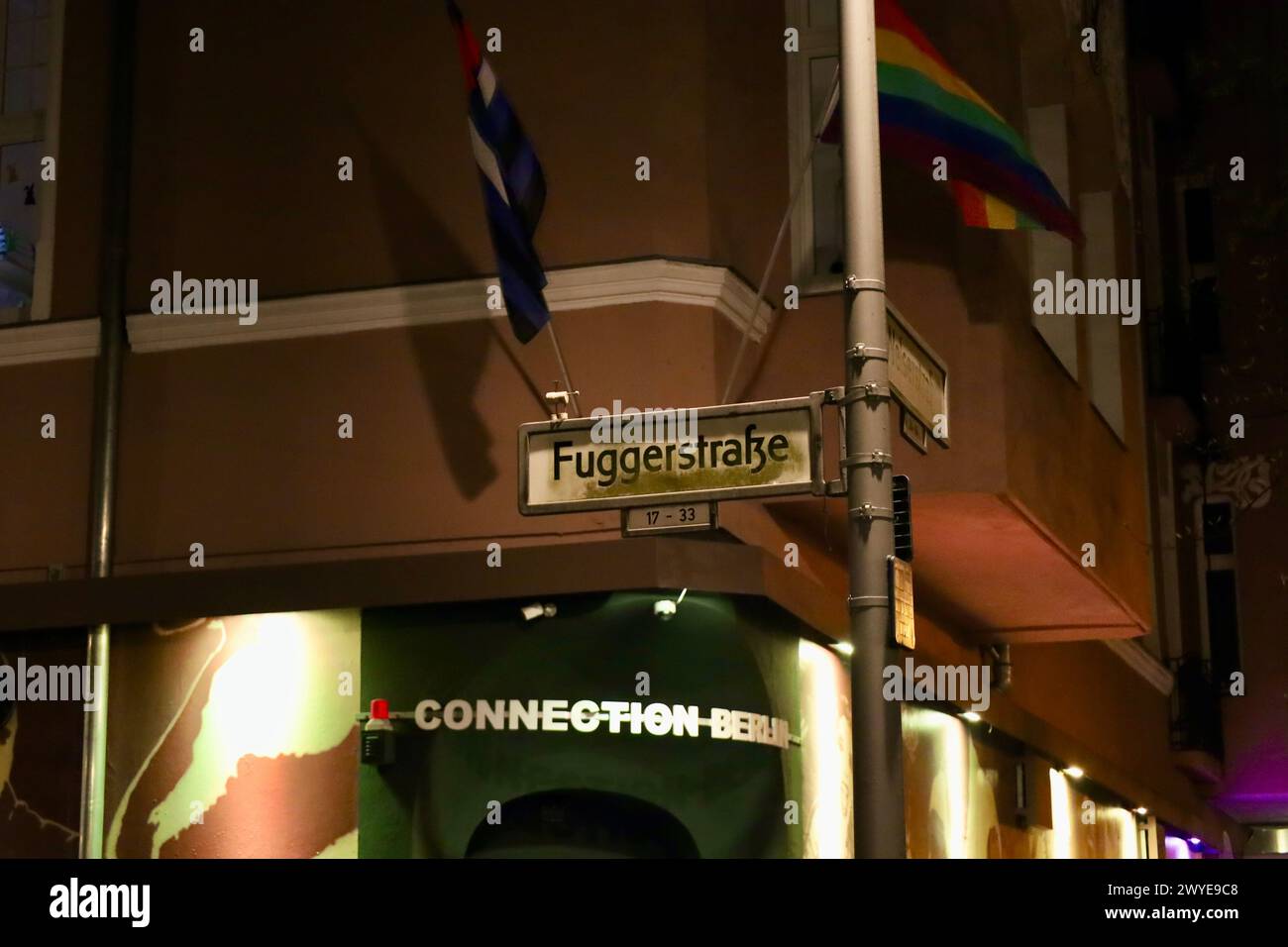 2024 the sign of the street with lgbtq flag hi-res stock photography ...