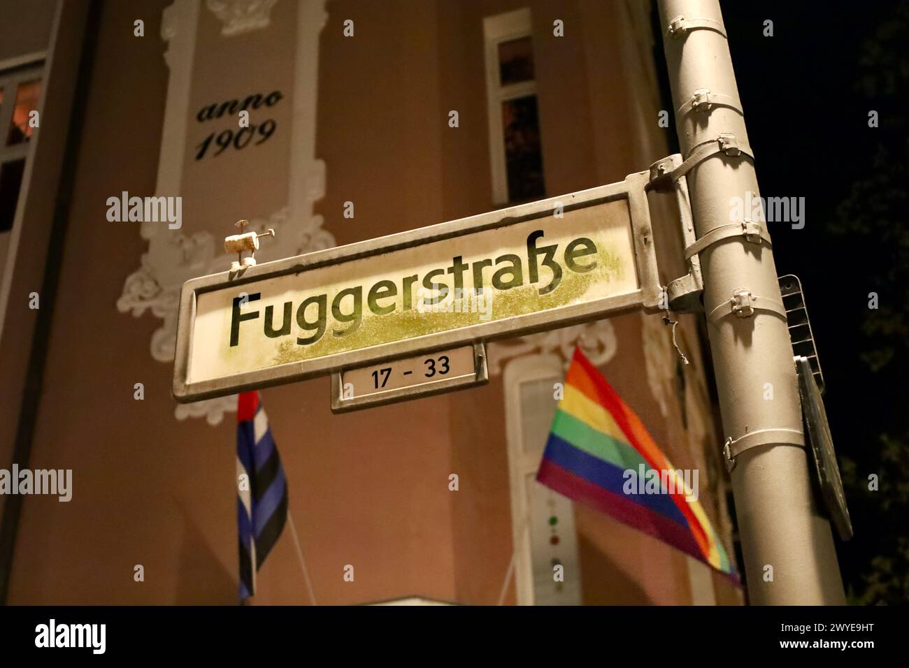 2024 the sign of the street with lgbtq flag hi-res stock photography ...