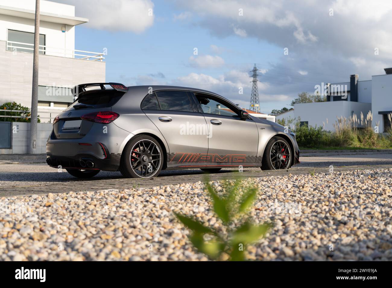 Mercedes-AMG A45s. In this trim, Street Style edition Stock Photo - Alamy
