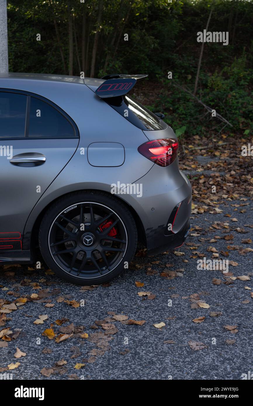 Mercedes-AMG A45s. In this trim, Street Style edition Stock Photo - Alamy