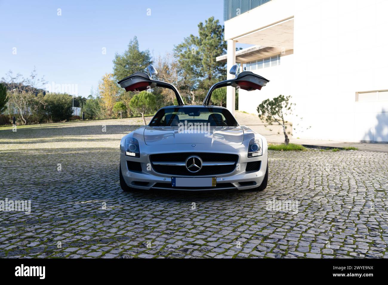 The Gullwing masterpiece, the Mercedes AMG SLS Stock Photo - Alamy