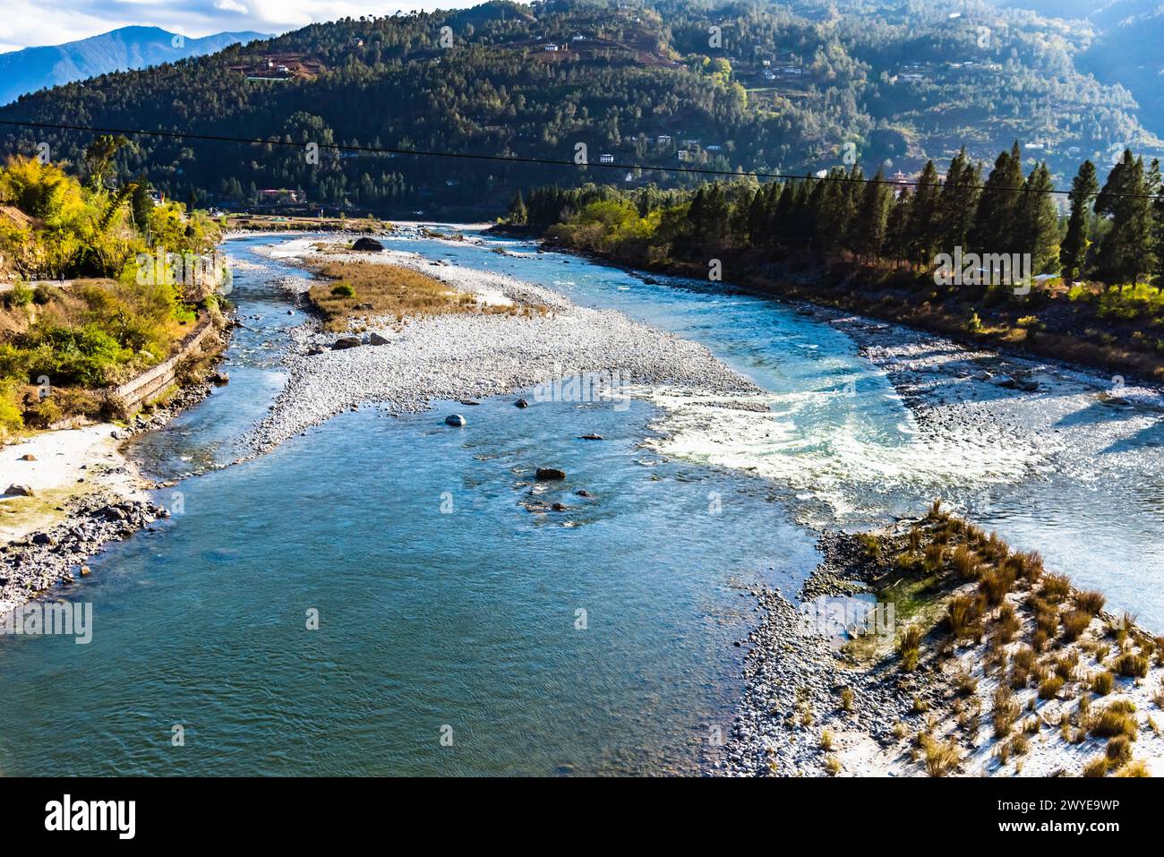 Puna Tsang Chu River, Bhutan Stock Photo - Alamy
