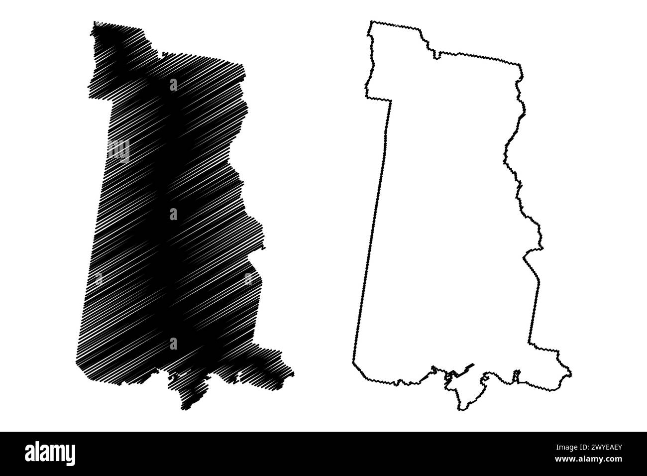 Casey vector outline map Black and White Stock Photos & Images - Alamy