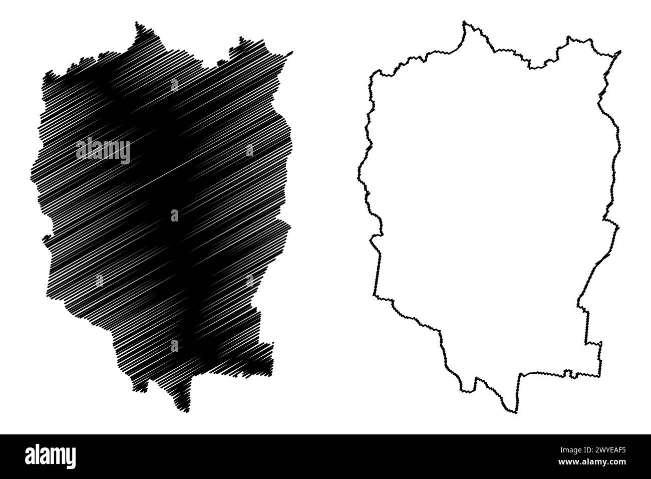 Cardinia outline map Black and White Stock Photos & Images - Alamy
