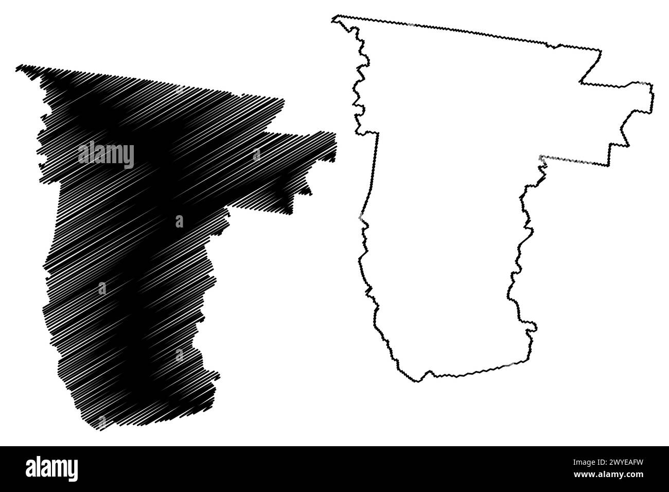 Outline map of darebin hi-res stock photography and images - Alamy