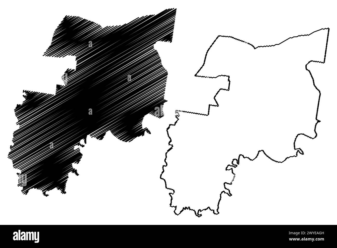 Banyule vector map Black and White Stock Photos & Images - Alamy