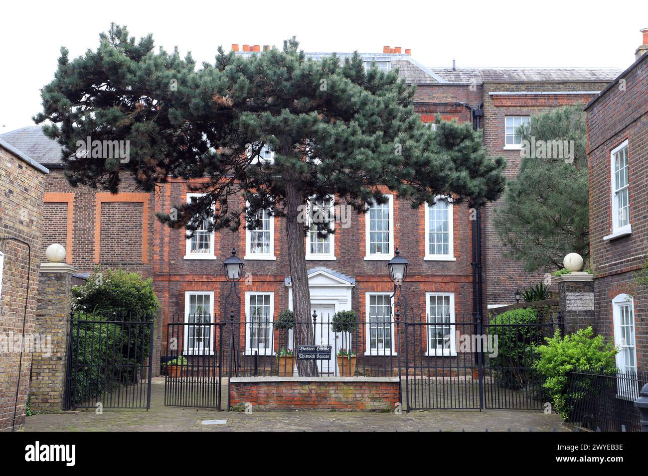 Boston House, Chiswick, London. The house is supposed to be haunted by ...