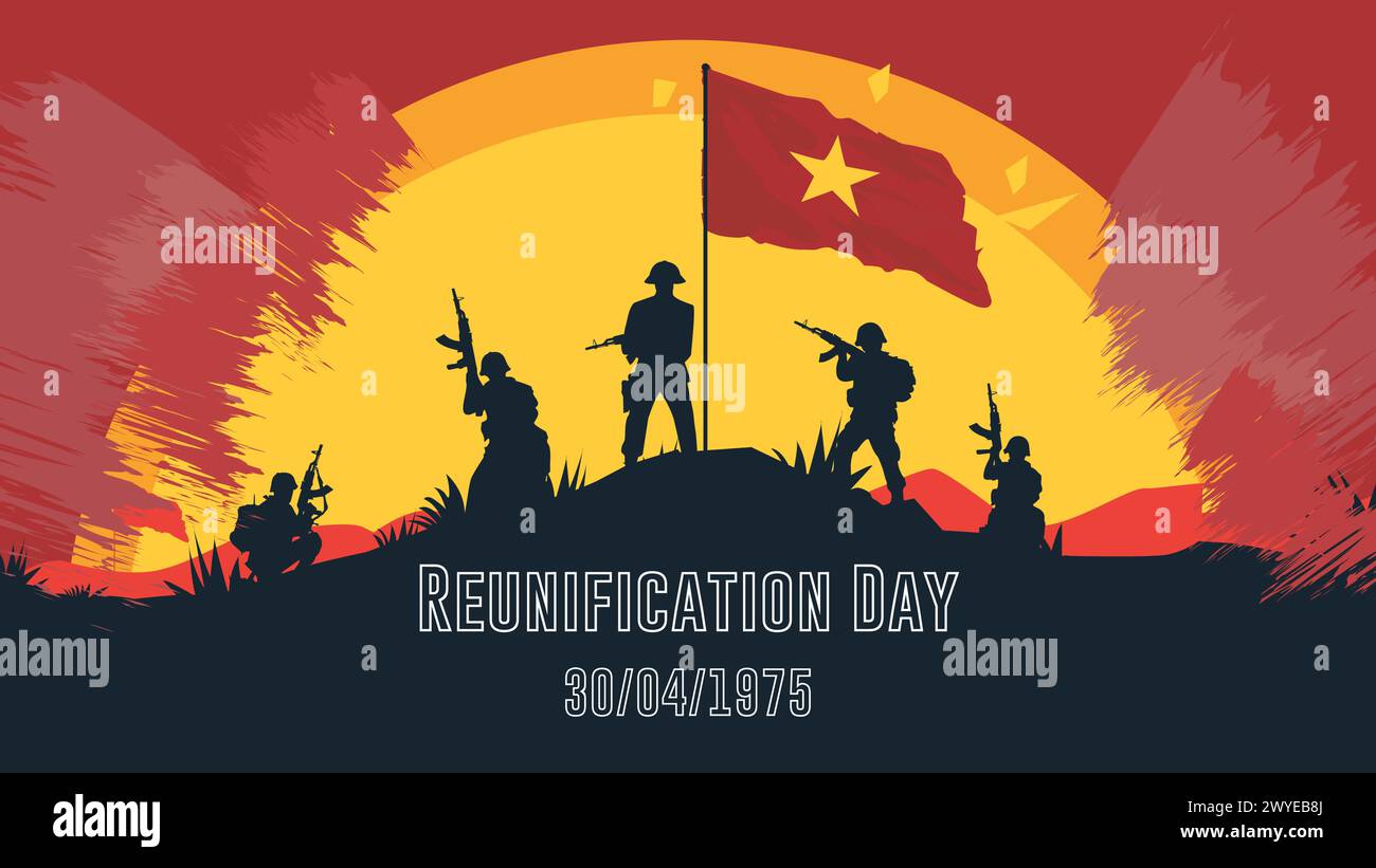 Reunification vietnam Stock Vector Images - Alamy