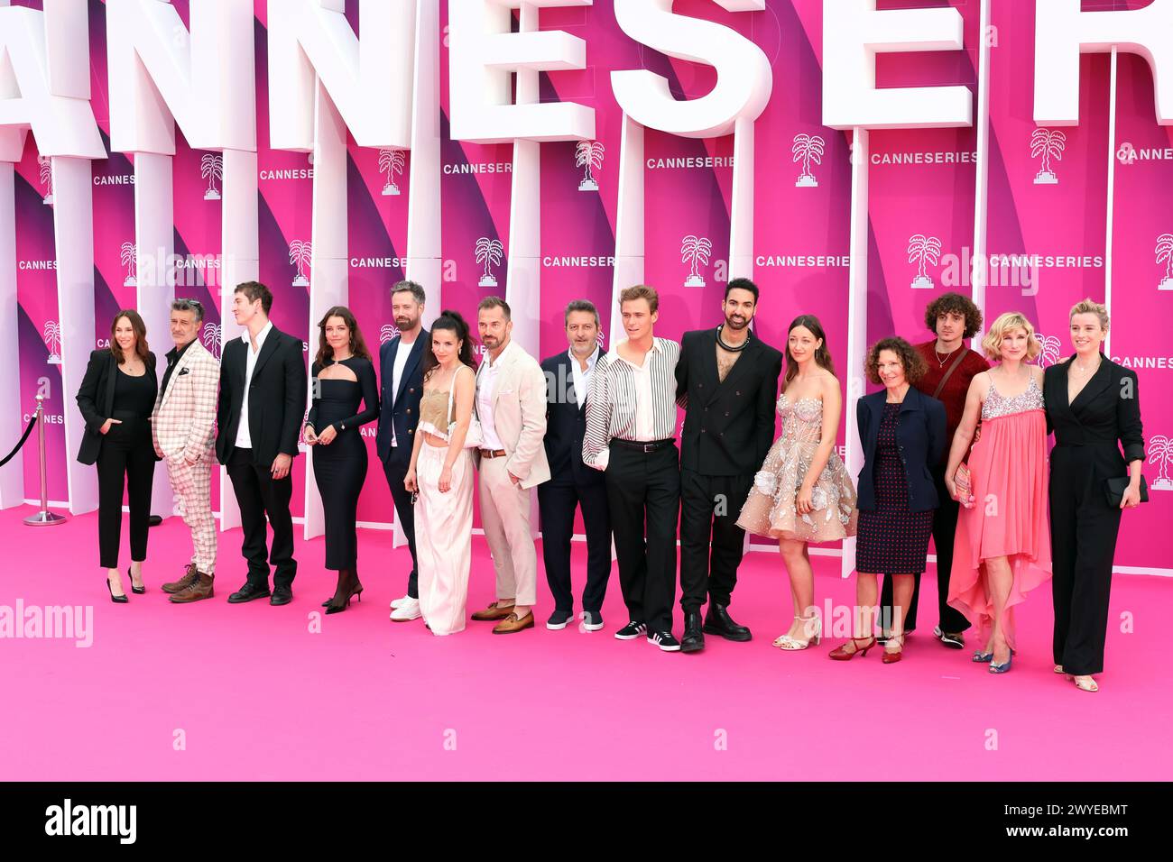CANNES, France 5. April 2024; Vanessa Demouy, Stéphane Blancafort, Loan ...