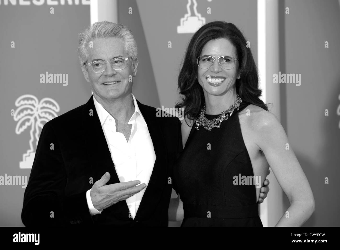 CANNES, France 5. April 2024; Kyle MacLachlan and Desiree Gruber attend ...