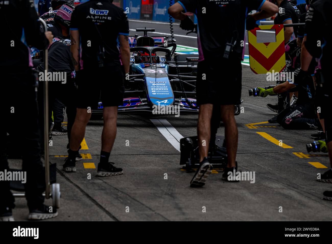 SUZUKA INTERNATIONAL RACING COURSE, JAPAN - APRIL 05: Esteban Ocon ...