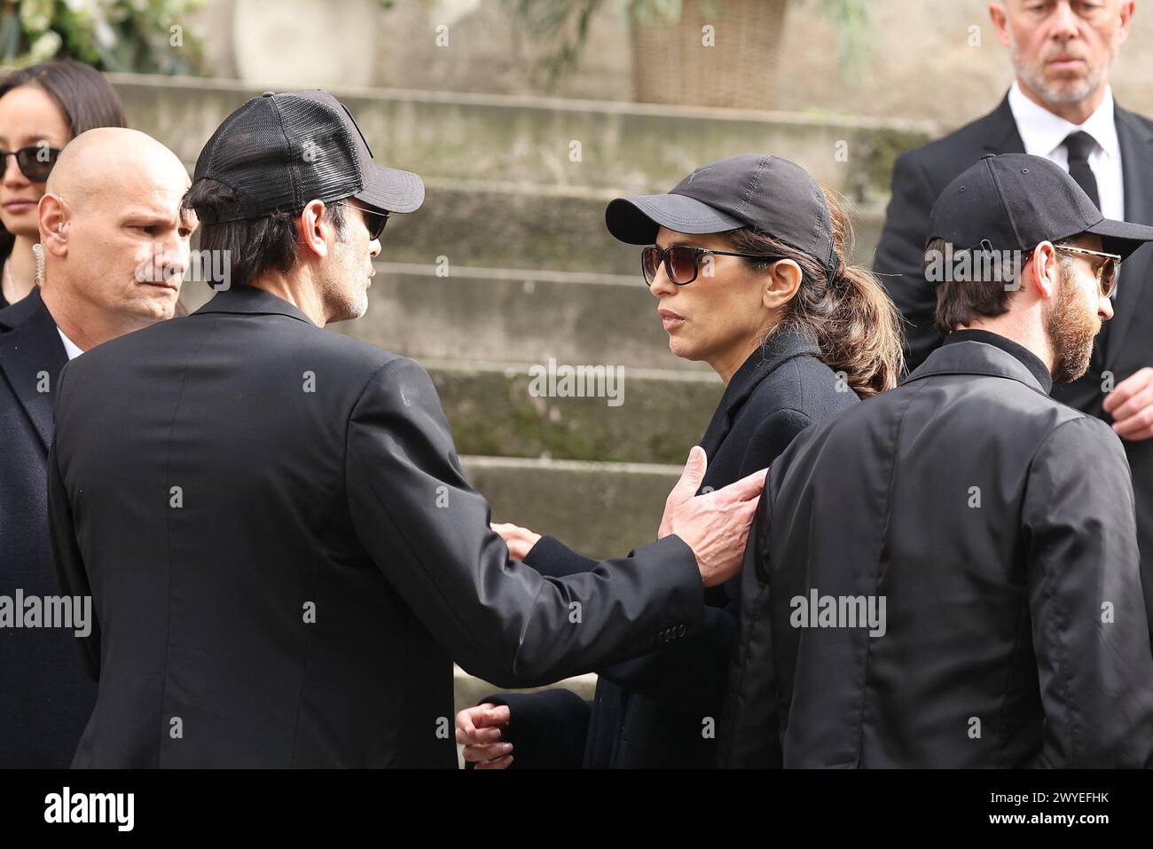 Paris, France. 06th Apr, 2024. Anthony Delon and Maiwenn arriving to ...