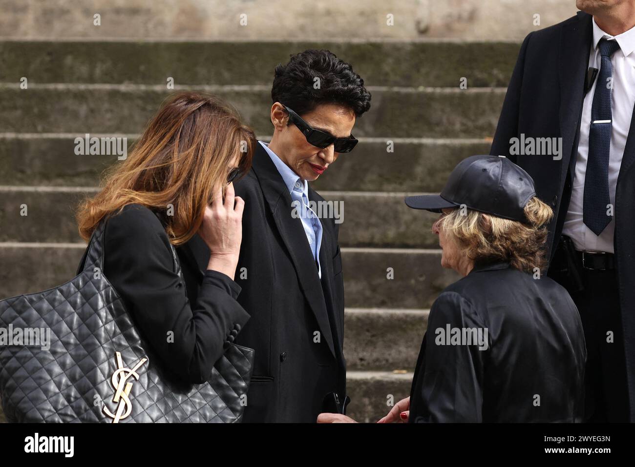 Paris, France. 06th Apr, 2024. Carla Bruni and Farida Khelfa arriving ...