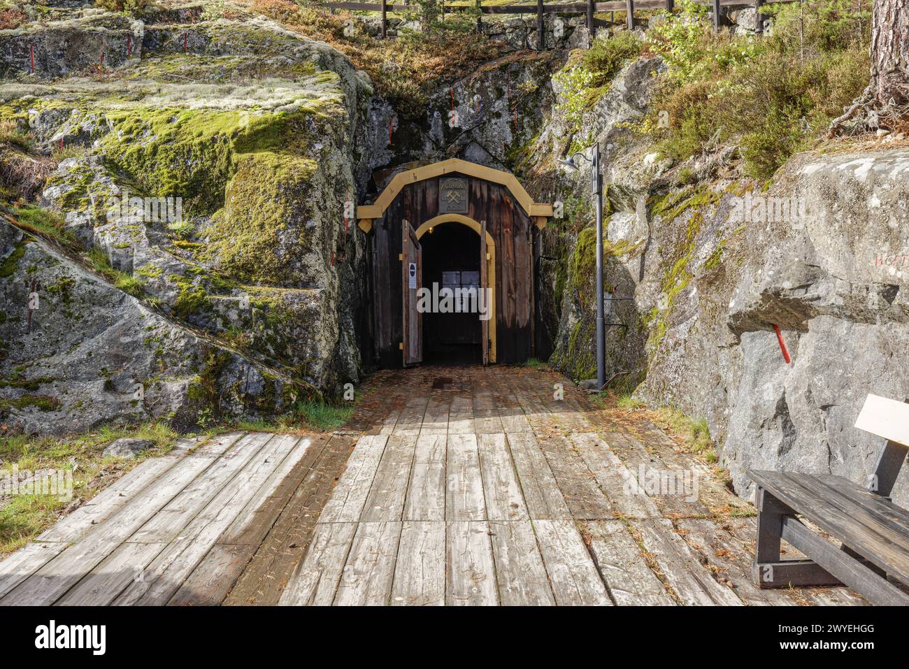 Building at the cobalt mine part of the Blaafarvevaeket cultural and ...