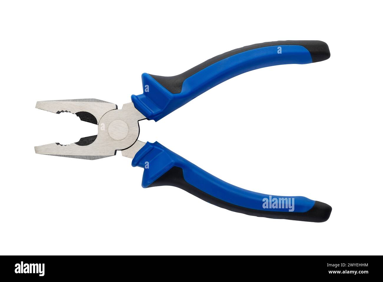 Electrician's Pliers Isolated on White Background Stock Photo - Alamy