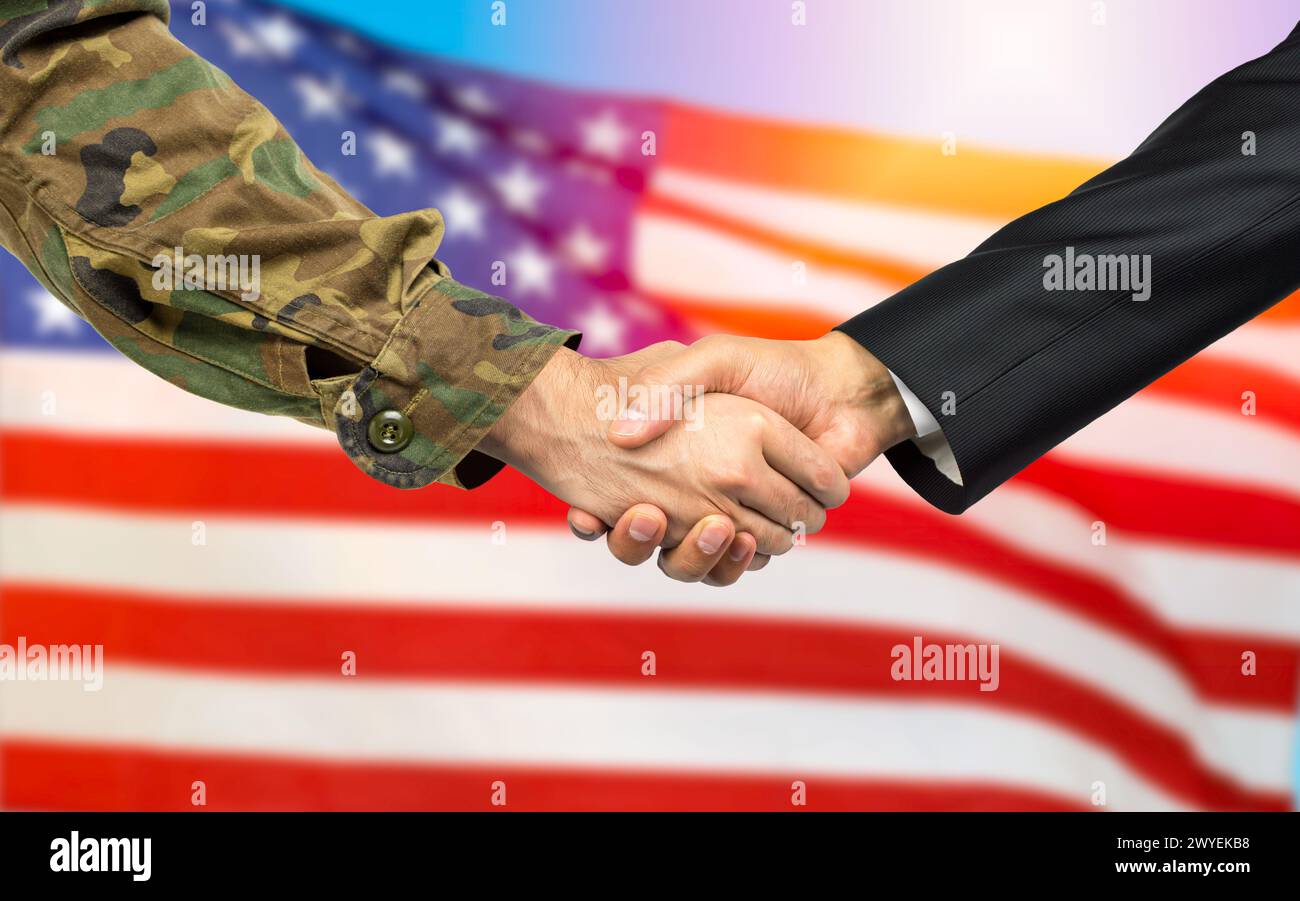 Government military politics shaking hands hi-res stock photography and ...