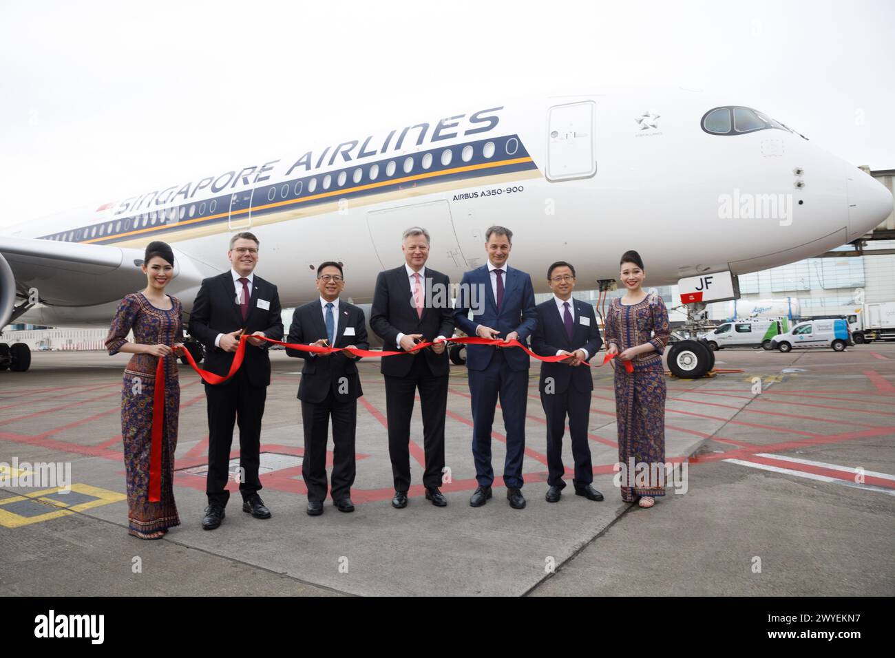 Zaventem, Belgium. 06th Apr, 2024. Christian Stenkewitz, Haoyu Dai ...
