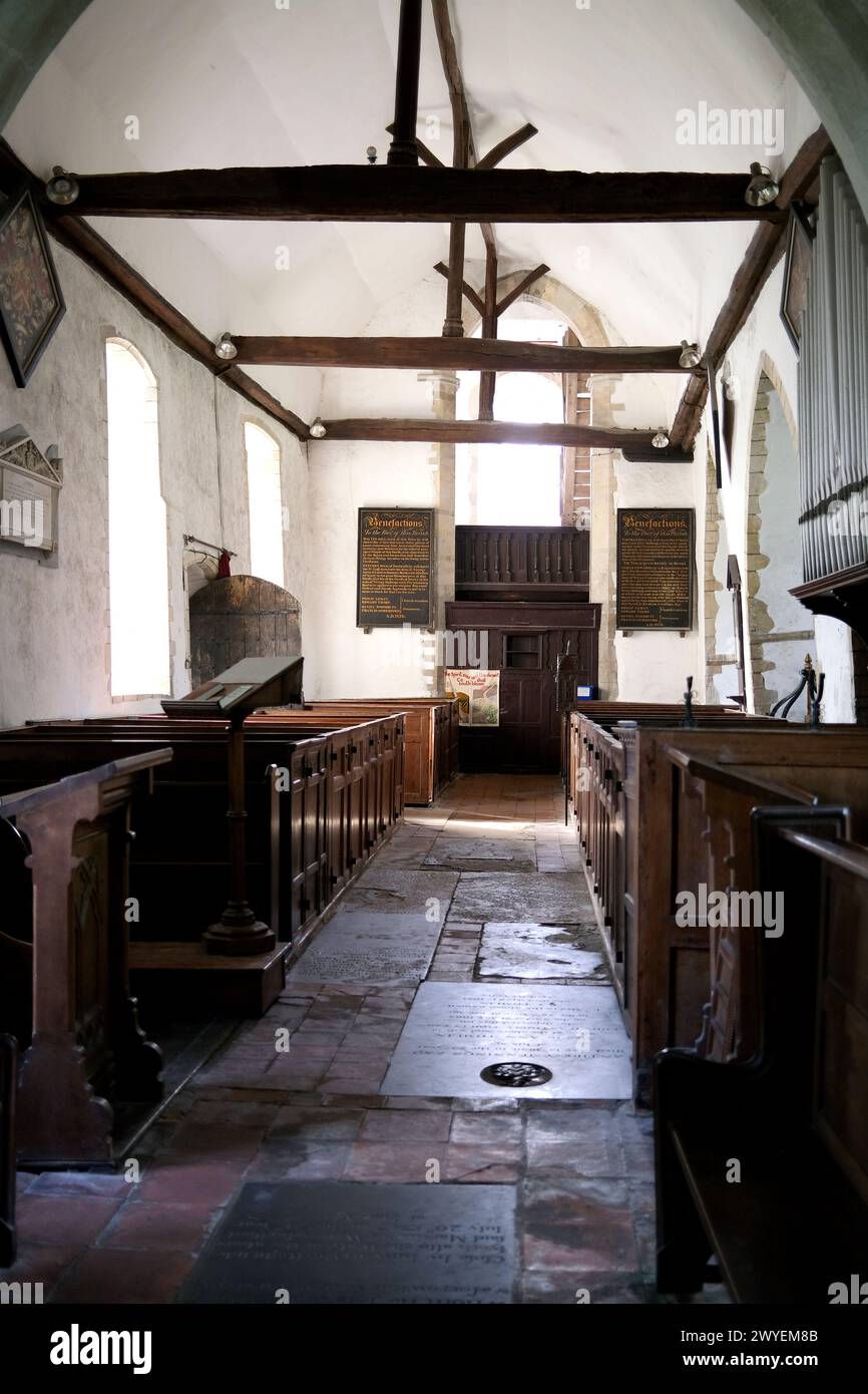 st mary the virgin church,interior,fordwich town,east kent,uk april ...