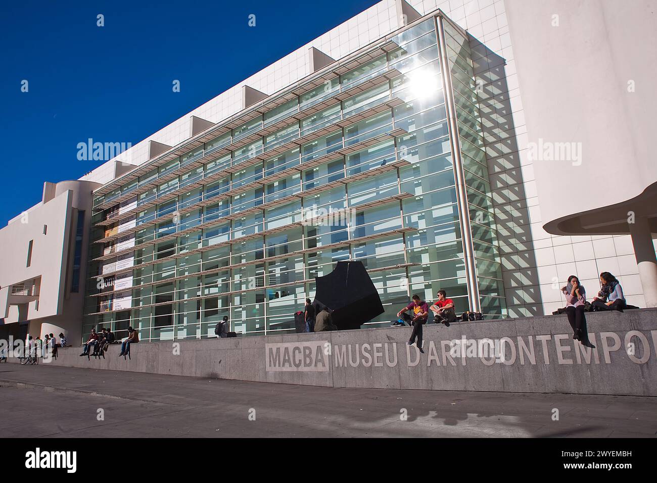 Barcelona: MACBA, Museum of Contemporary Art of Barcelona Stock Photo ...