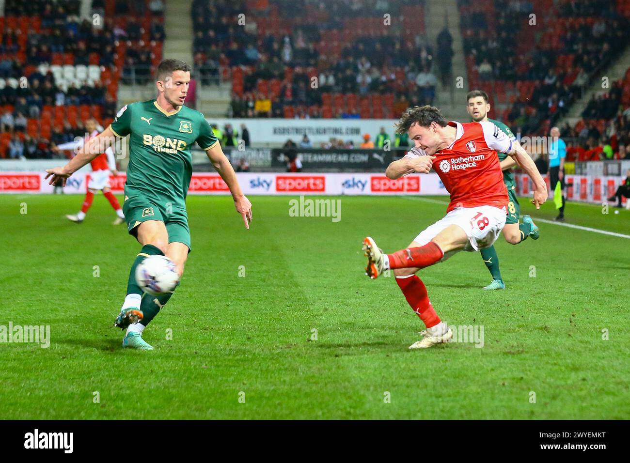 AESSEAL New York Stadium, Rotherham, England - 5th April 2024 Ollie ...
