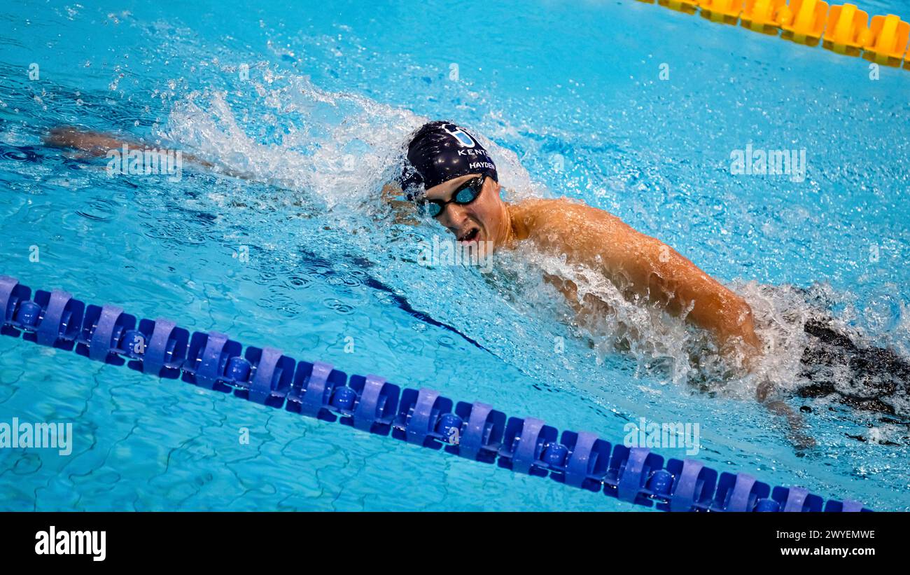 LONDON, UNITED KINGDOM. 06 April, 2024. Hayden Annan competes in Men’s ...