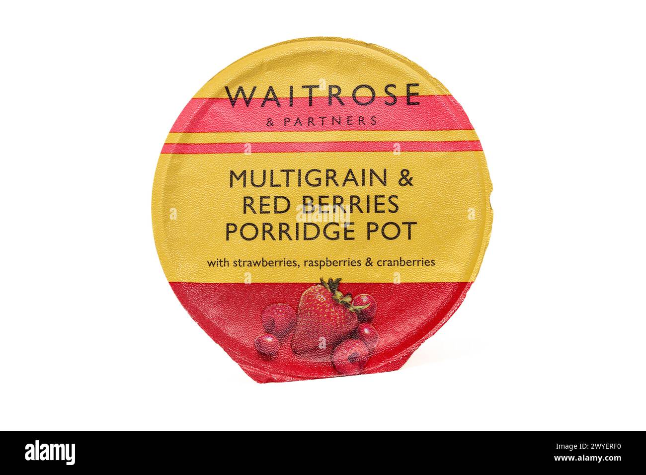Waitrose Multigrain Red Berries Porridge Pot Stock Photo - Alamy