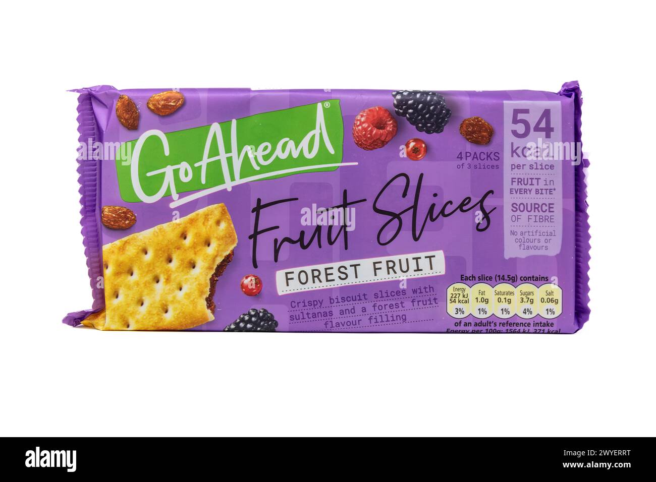 Go Ahead Forest Fruit Crispy Fruit Slices Snack Bars Multipack Stock ...