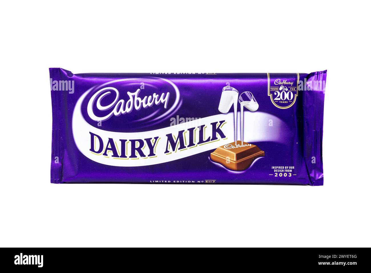 Cadbury Dairy Milk 2003 limited edition wrapper celebrating 200 years ...