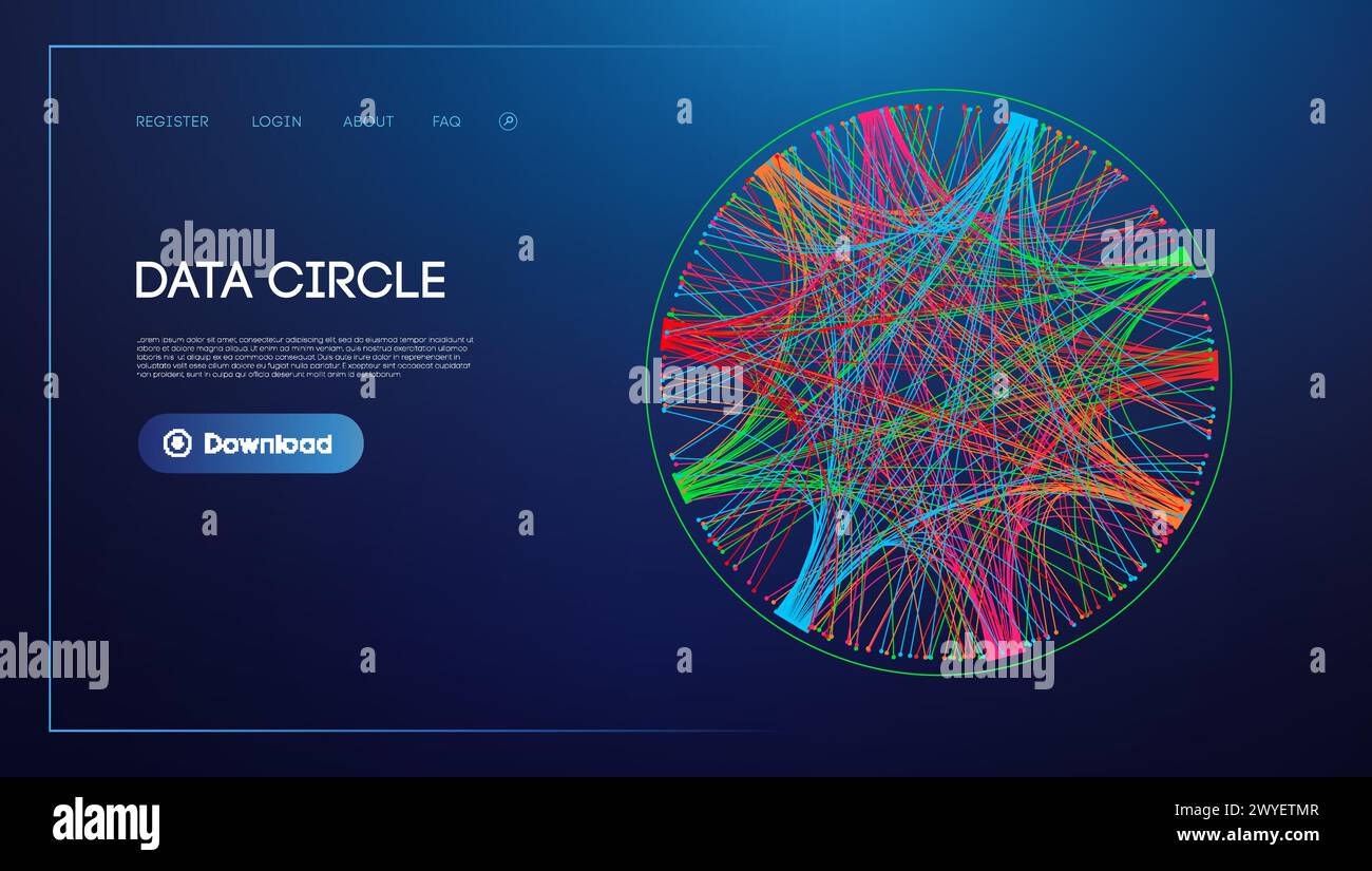 Data circle line flow and future technology. Data stream cloud network Stock Vector Image & Art ...