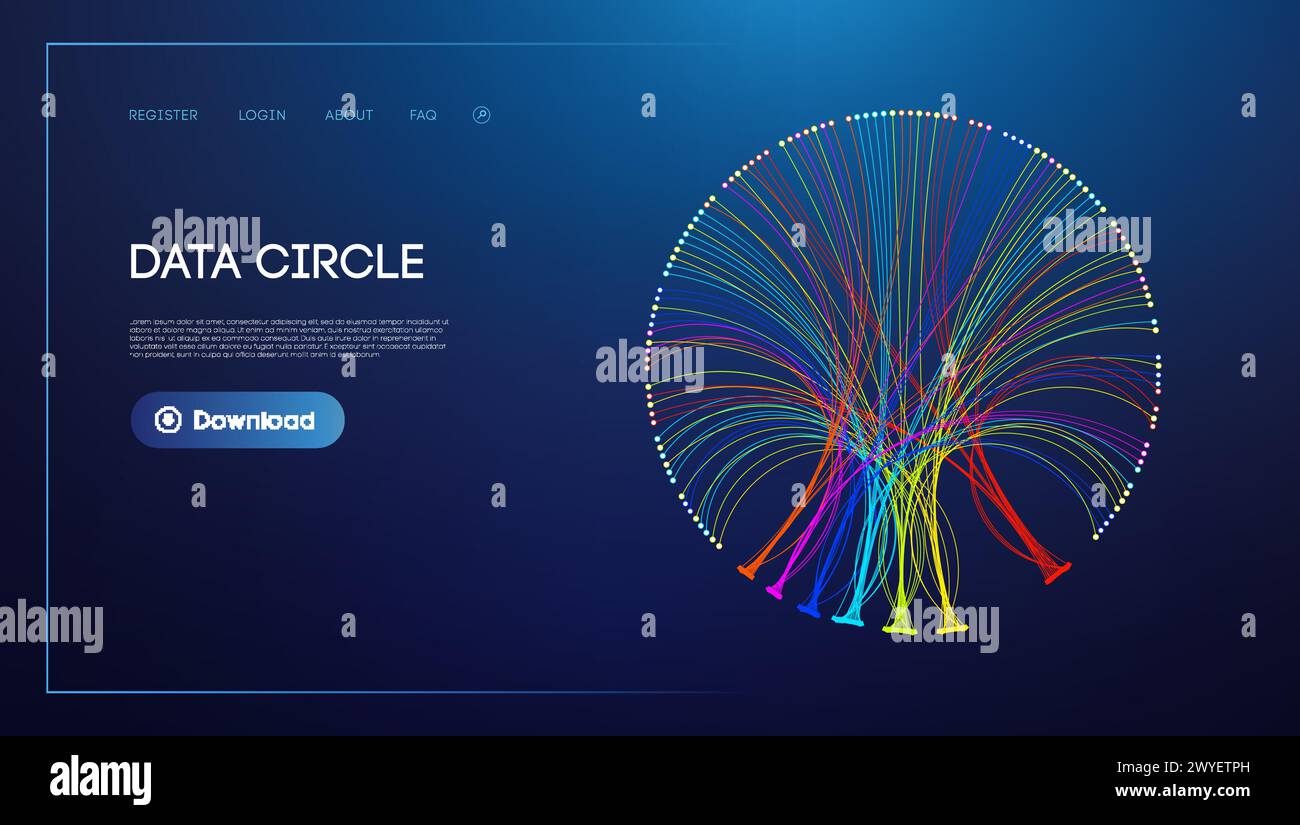 Data circle line flow and future technology. Data stream cloud network Stock Vector Image & Art ...