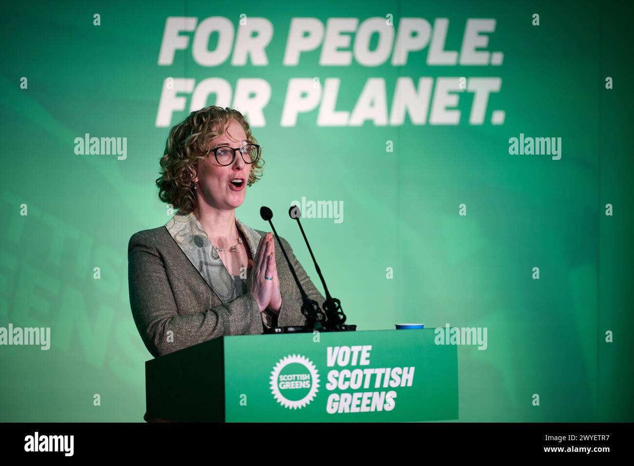 Edinburgh Scotland, UK 06 April 2024. Conference speech by Scottish ...