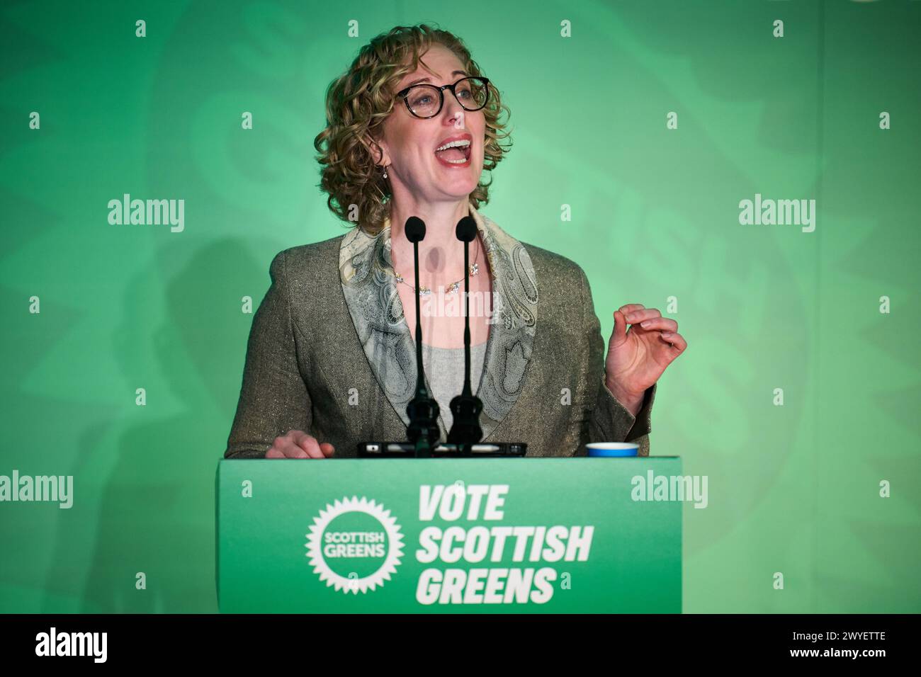 Edinburgh Scotland, UK 06 April 2024. Conference speech by Scottish ...