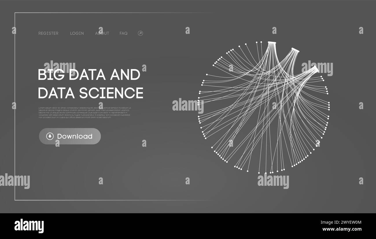 Big Data And Data Science Futuristic Technology Data Visualisation