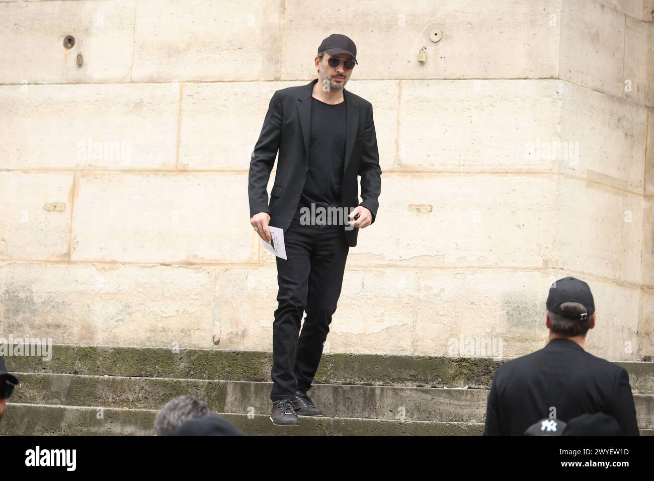 Paris, France. 06th Apr, 2024. Michael Cohen arriving to the funeral ...