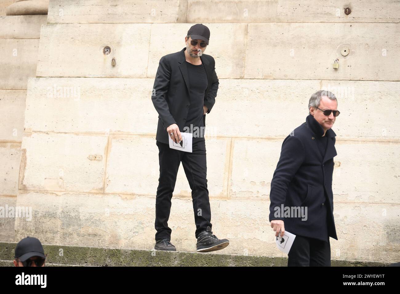 Paris, France. 06th Apr, 2024. Michael Cohen arriving to the funeral ...