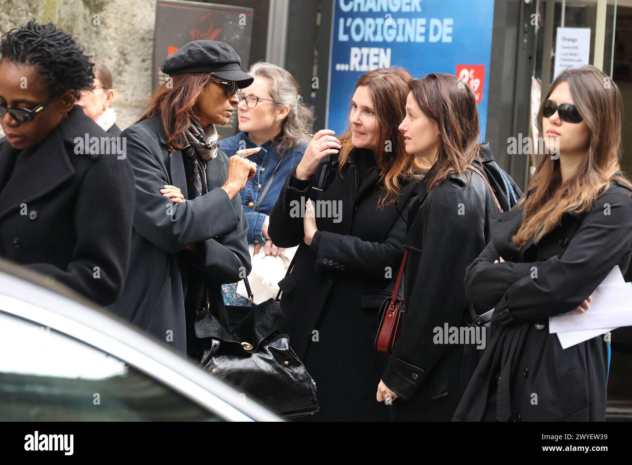 Paris, France. 06th Apr, 2024. Karine Silla, Virginie Ledoyen and Marie ...